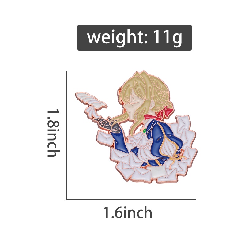 Violet Evergarden Enamel Pins Brooches Anime Aesthetic Brooch Pin Lapel ...