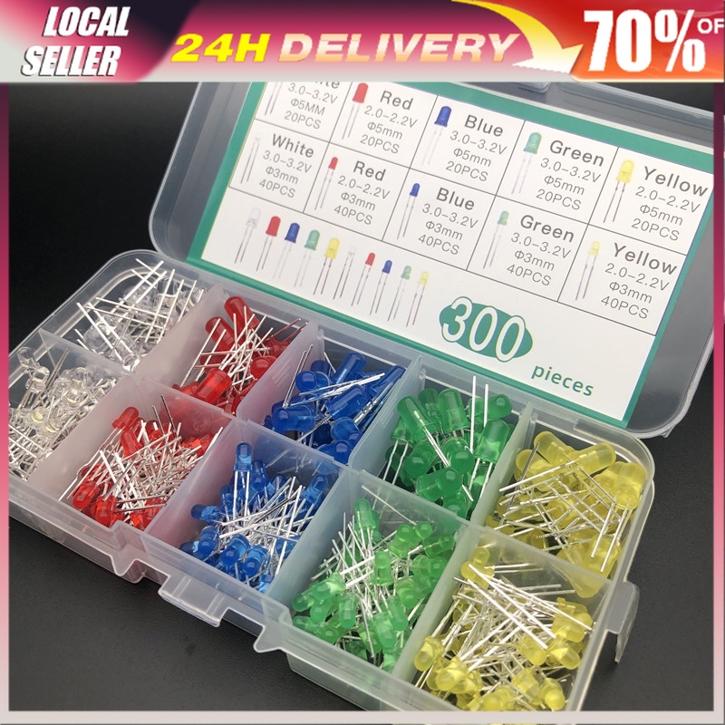 300Pcs LED Light Emitting Diode Bulb DIY STEM RBT PROJECT | Shopee Malaysia