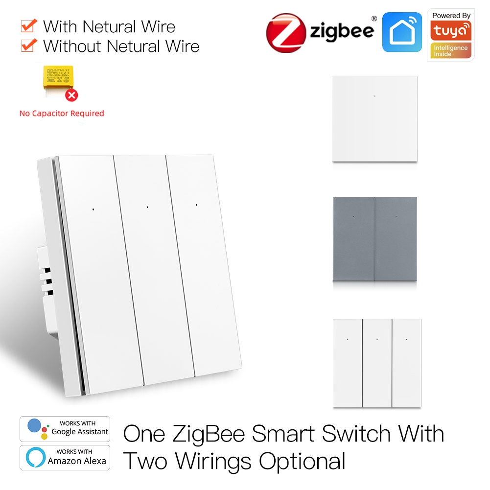 Smart Switch Tuya ZigBee No Neutral Wire No Capacitor Needed Smart Life ...