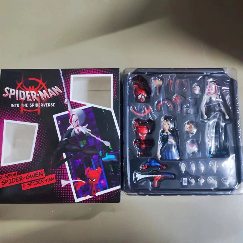 SHF Spider-Man Figures S.H.Figuarts Miles Morales Gwen Stacy Peter ...