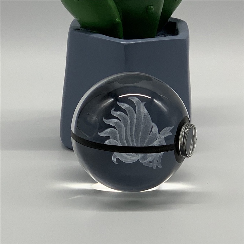 LED Light 3D Pokemon Crystal Ball Night Lamp Toy Mewtwo Pikachu ...