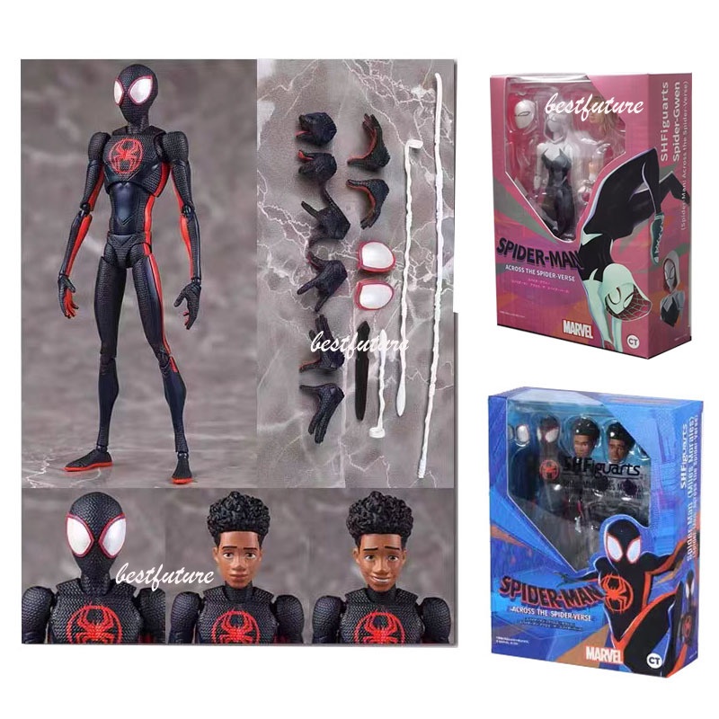 Shf Spider Man Across The Spider-Verse Miles Morales Spider Gwen Sh ...