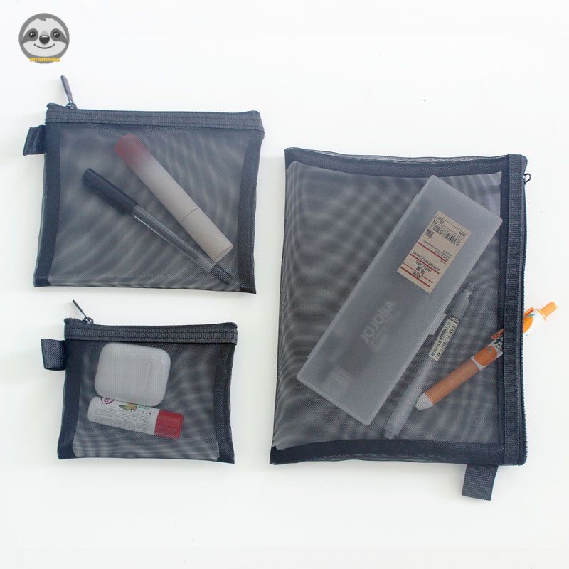[Ready Stock] Japanese Muji Style/Grid Stationery Bag/Multifunctional ...