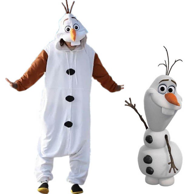 Olaf FROZEN CHRISTMAS Costume CHRISTMAS ONESIE Pajama COSPLAY Dress - L ...