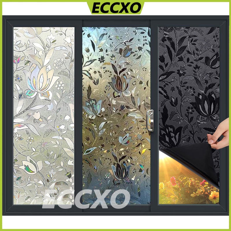 3d Window Sticker Film, Blackout Glass Sticker for Window Privacy, No ...