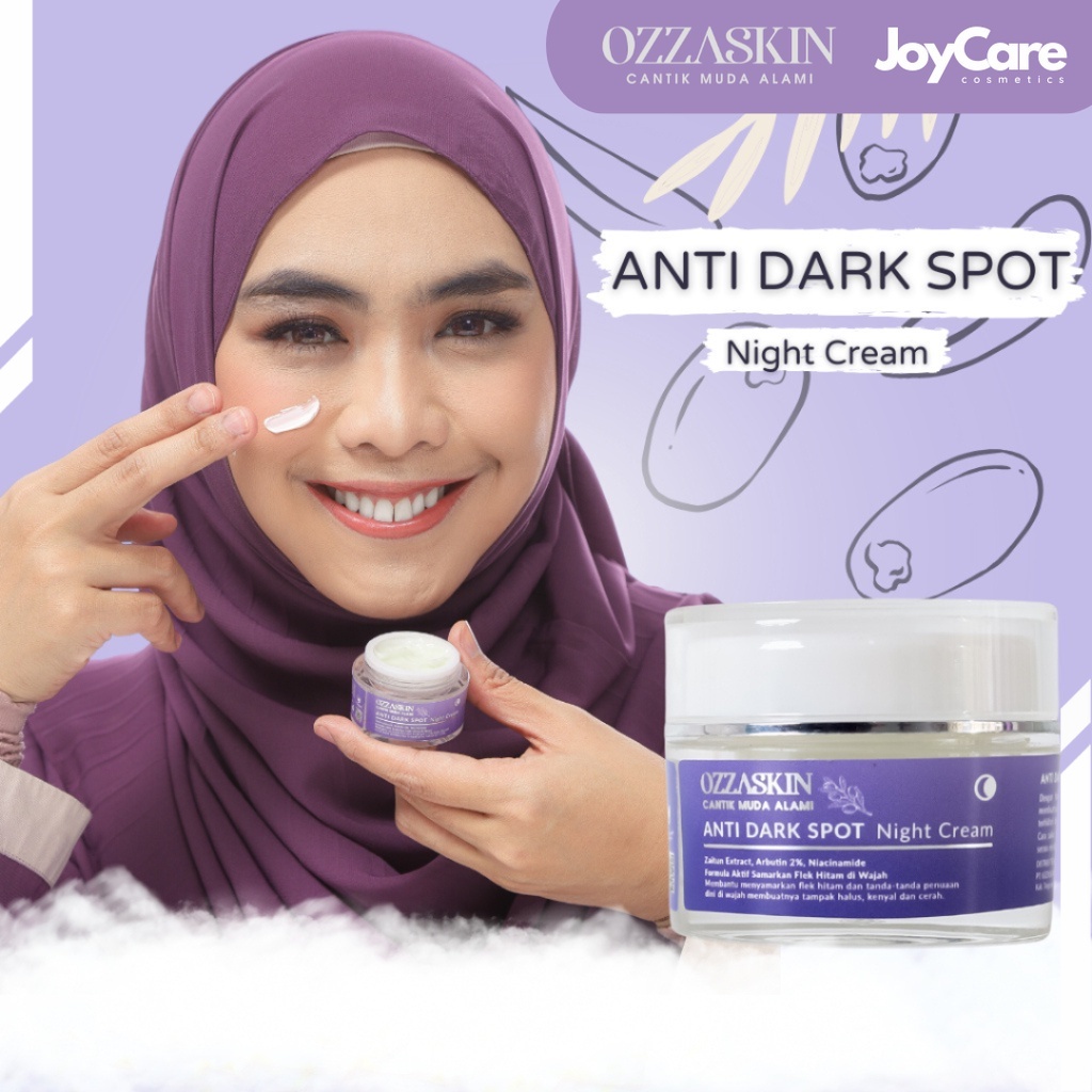 HITAM Black Spots Via ANTI DARK SPOT NIGHT CREAM ozzaskin By oki ...