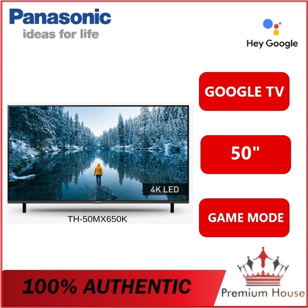 [NEW MODEL] Panasonic (50") TH-50MX650K 4K HDR Google LED TV | Shopee ...