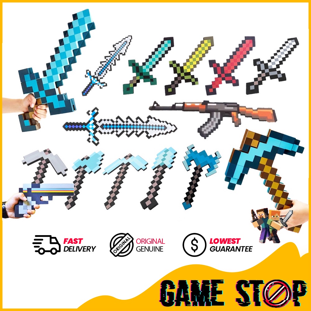 Minecraft Foam Toys Cosplay Party (38cm - 80cm) | Shopee Malaysia