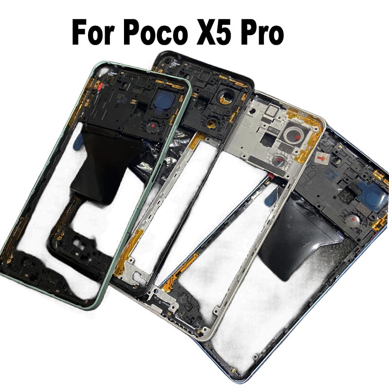 For Xiaomi Poco X5 Pro 5G Middle Frame Front Bezel Cover Chassis ...