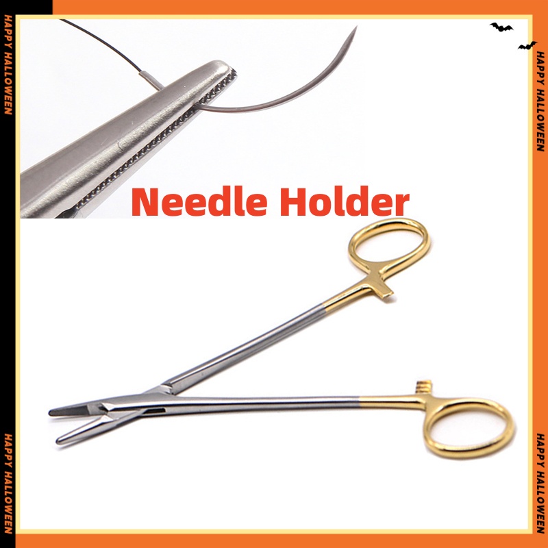 Dental Needle Holder Plier German Stainless Steel Pliers Gold Plated ...