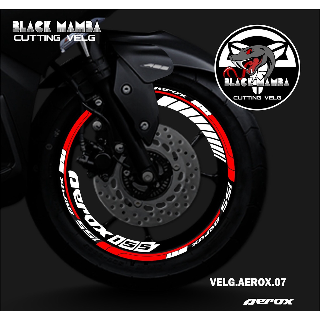 Aerox Rim CUTTING STICKER - STICKER LIS LIST Variation Tire/VELG YAMAHA ...