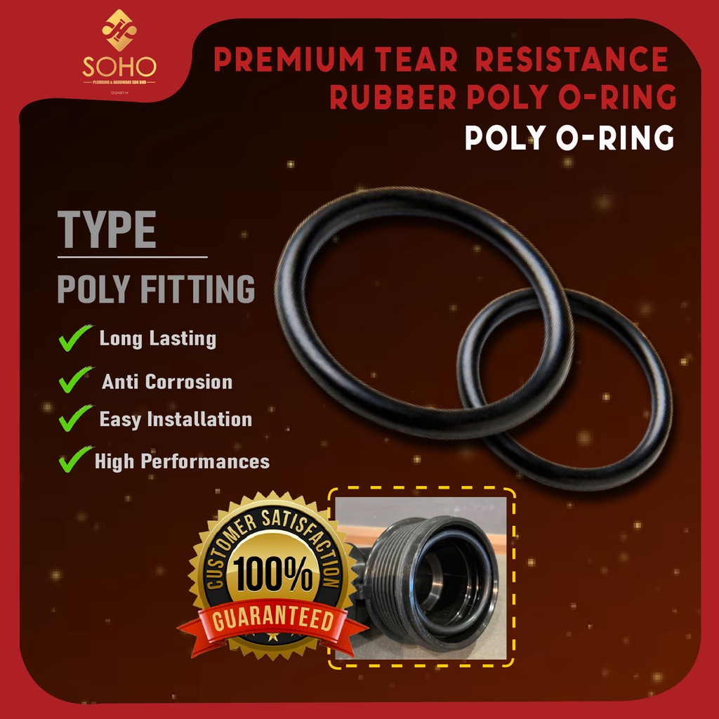 Poly O-Ring Poly Fitting Sealing Gasket Getah O Ring Rubber Ring ...