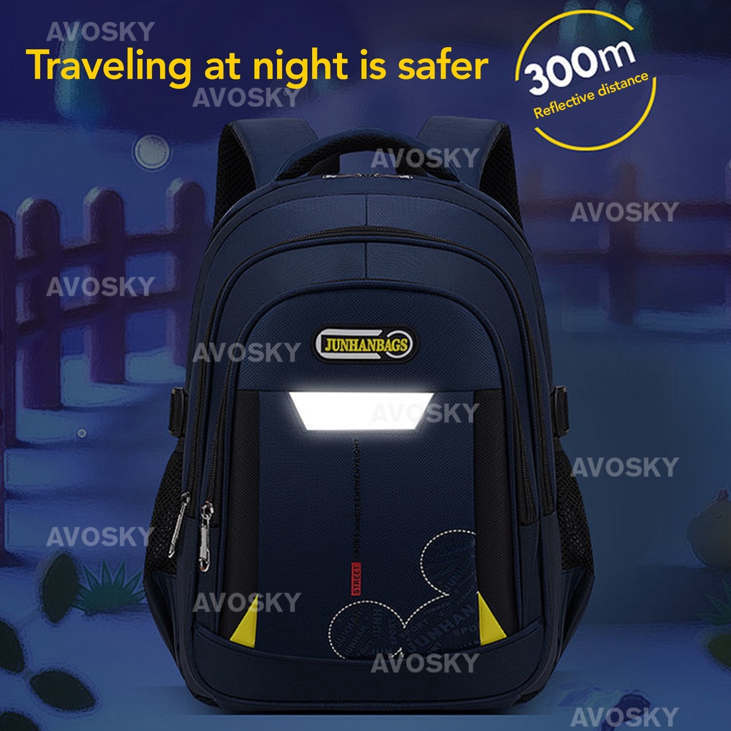 AVOSKY Kid School Bag Backpack Primary Student Beg Kids Children Boy ...