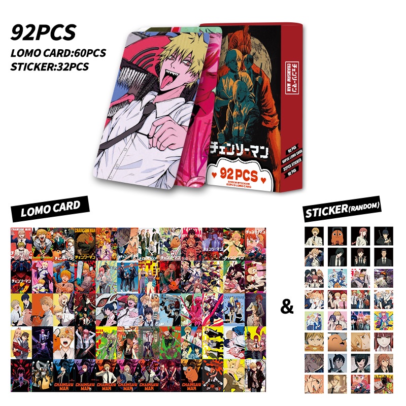 92pcs/box ONE PIECE Dragon Ball HARUTO SPY FAMILY Stickers Photocards ...