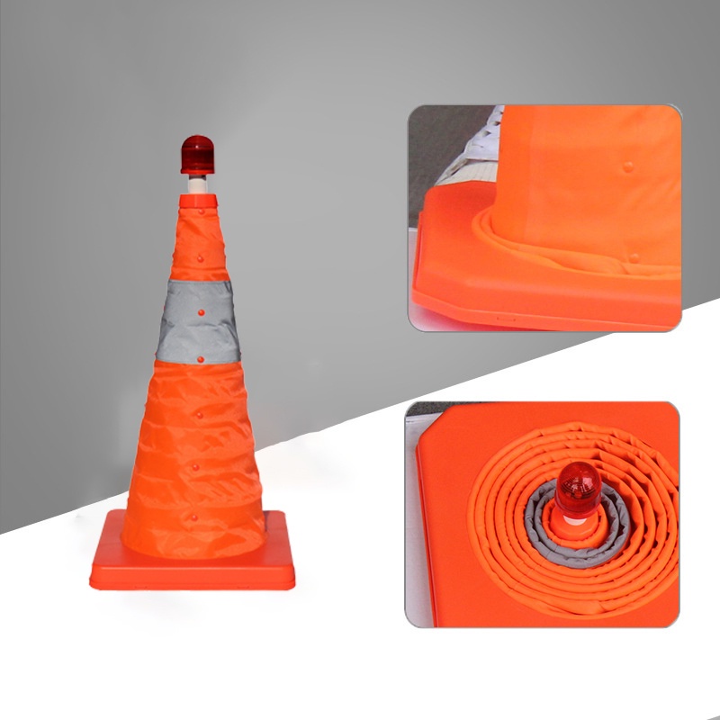 45CM/60CM Folding Road Safety Cone Portable Safety Cone Multi Purpose ...