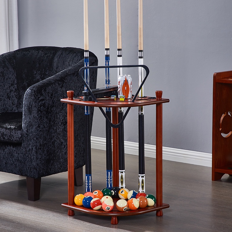 Solid Wood Billiard Cue Storage Rack 8-Hole 9-Hole Fan-Shaped Cue Rack ...