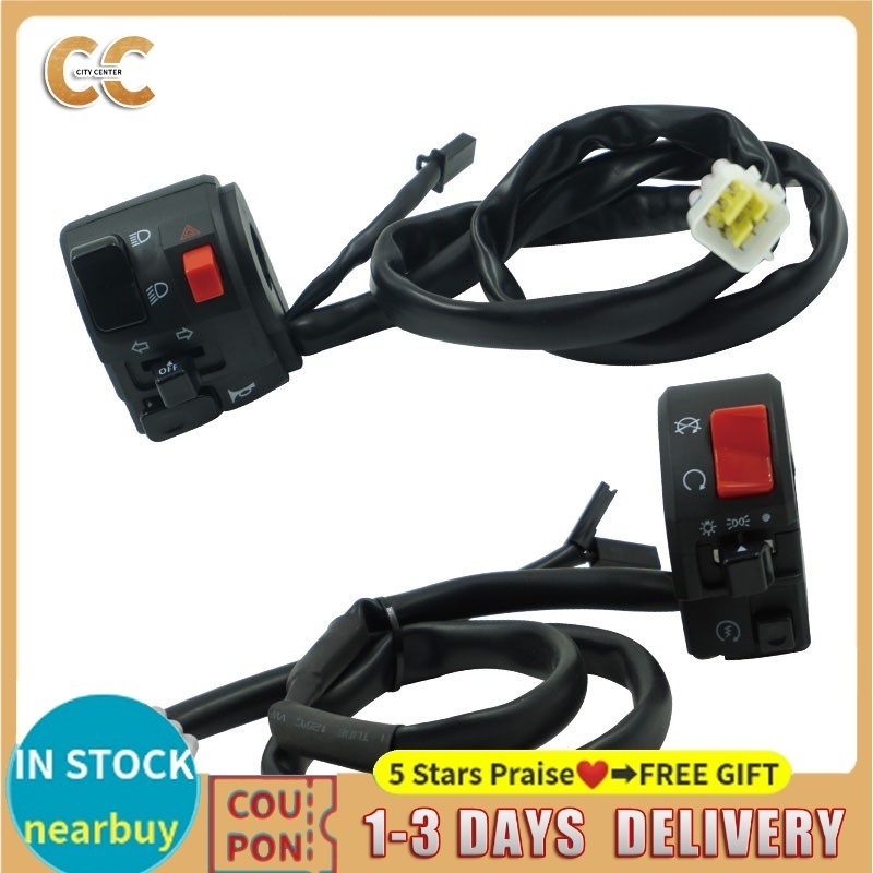 7/8 "22mm Push Button Switches Horn Motorcycle Turn Signal Electric Fog ...
