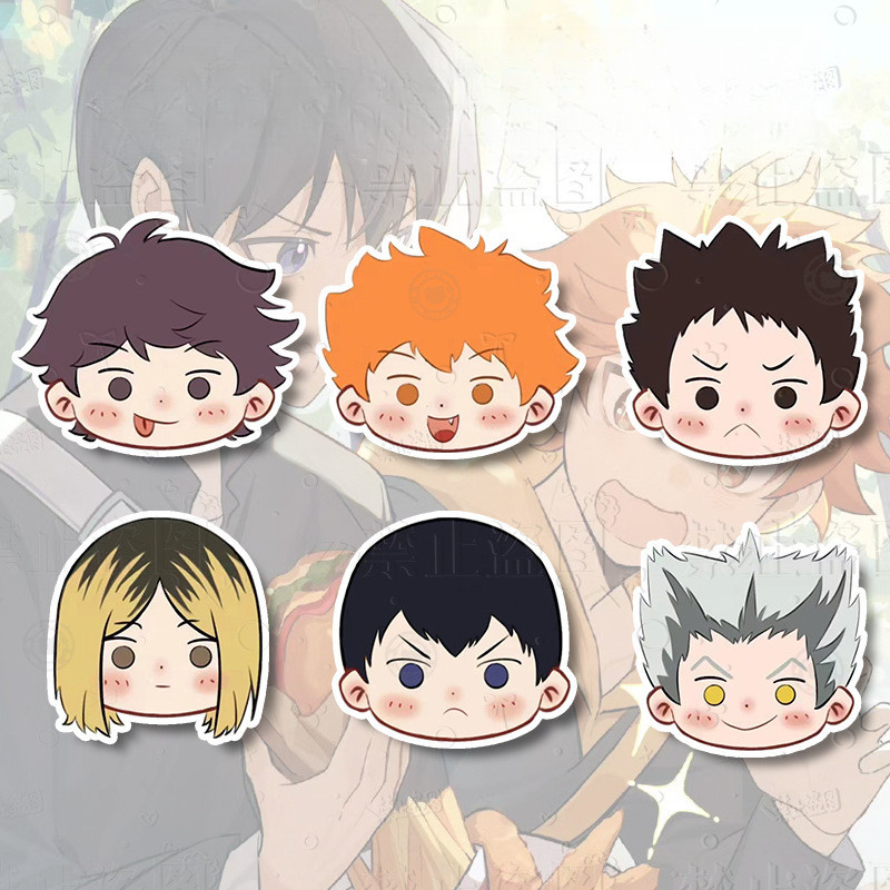 Acrylic Brooch Haikyuu Cartoon Cute Cartoon Schoolbag Decoration Pins ...