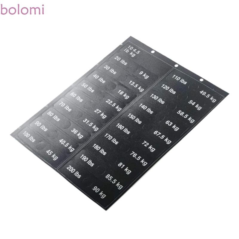 bolo Weight Block Sticker 4 5kg to 90kg Weight Sticker Labels Easy to ...