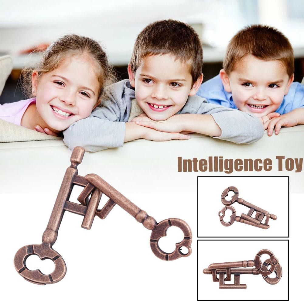 Intelligent Lock Toy Brain Tester Development Alloy Iq Kid Test Puzzle ...