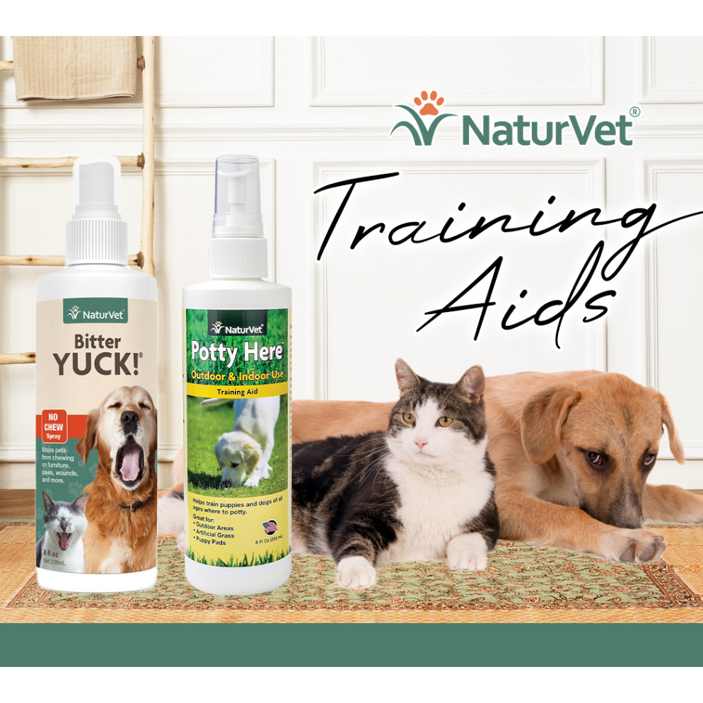 NaturVet Training Aids For Dogs & Cats | Stop Chewing | Potty Training ...