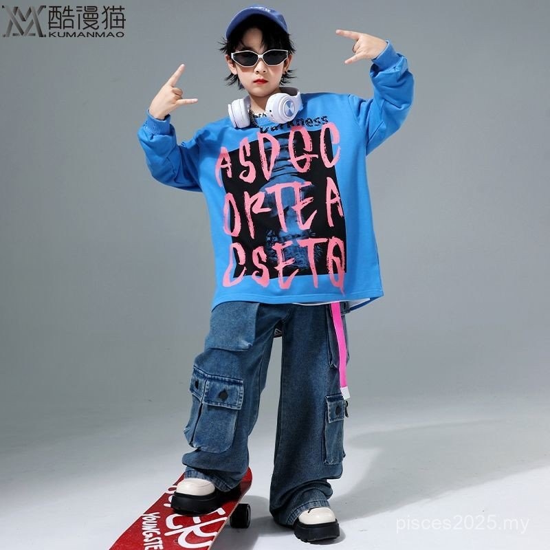 Kostum Persembahan Tarian Jalanan Kanak-kanak Lelaki Bergaya Hip-Hop ...