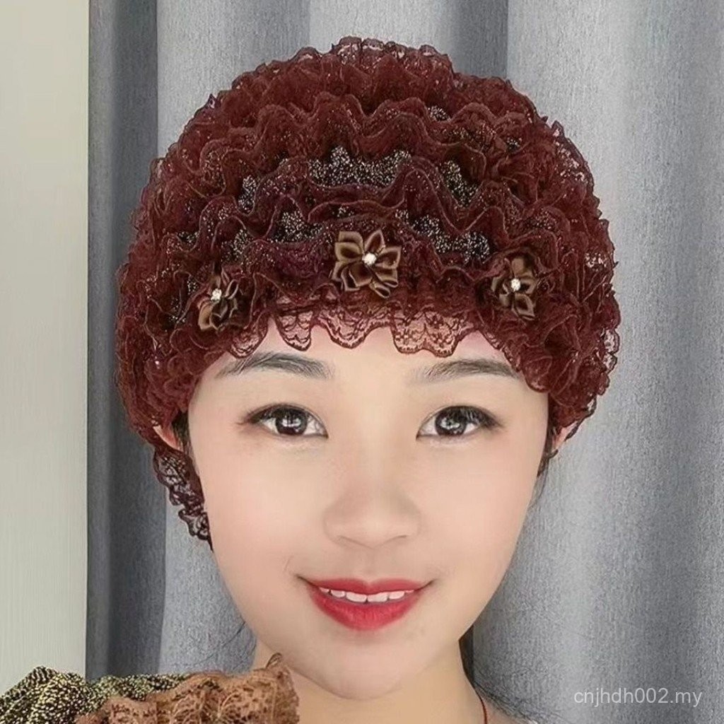 Shopee Official Beauty Yarn Four Seasons Stretch Lace Head Cover White ...