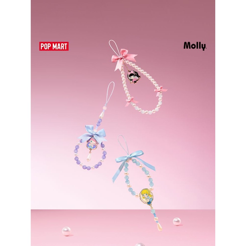 POPMART MOLLY Daily Look series-Mobile phone chain pop mart official ...