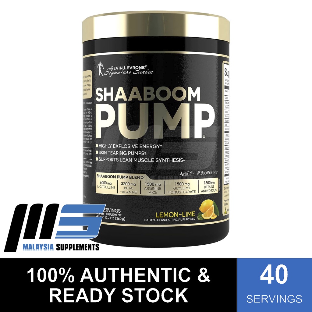Kevin Levrone Shaaboom Pump (40 Servings) - Pre-workout, Workout Energy ...