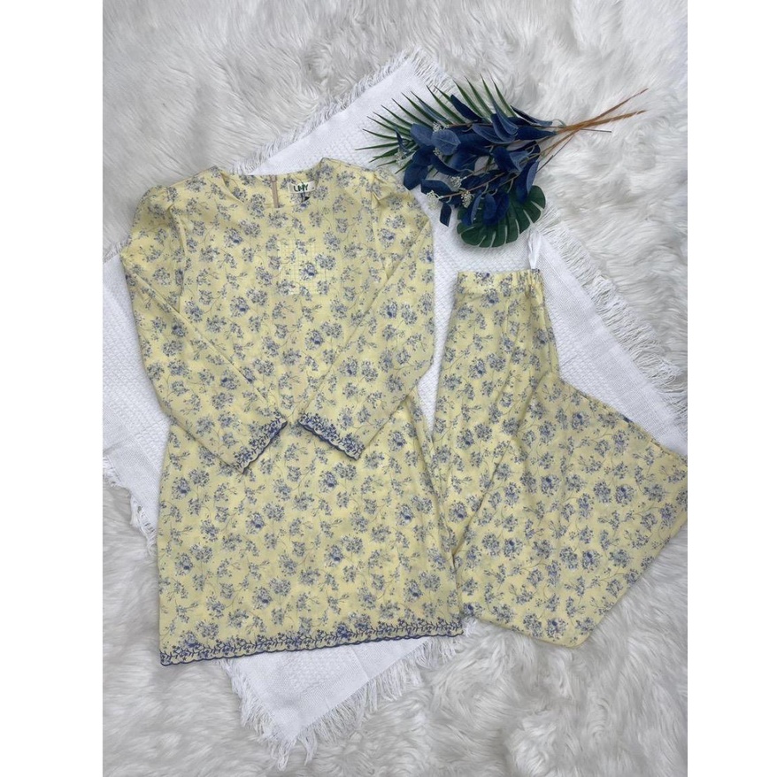 L00043 Kurung Moden SULAM Floral Dan Kain Duyung Muslimah FASHION [SIZE: 38-50 ] | Shopee Malaysia