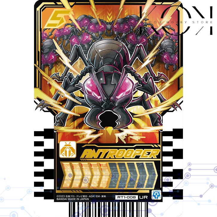 Bandai Kamen Rider Gotchard DX Ride Chemy Trading Card RT1-010 RT1-009 RT1-008 ANTROOPER 假面骑士歌查德 ...
