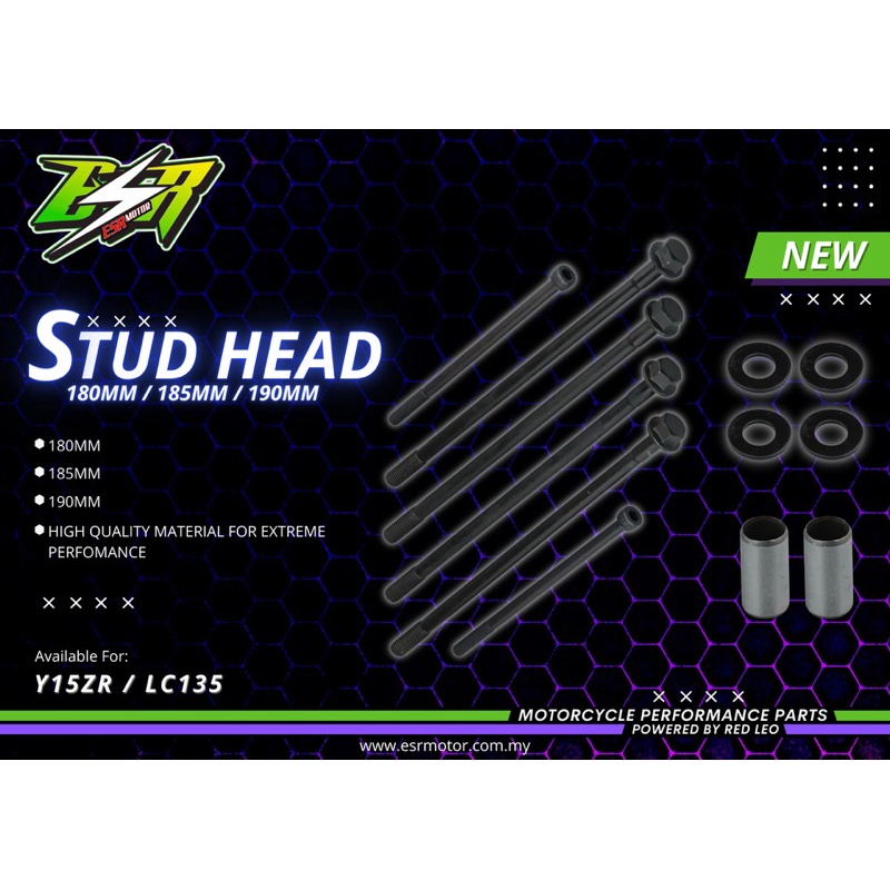 STUD HEAD /BLOCK UNTUK ENGINE JET ROD BRAND ESR | Shopee Malaysia