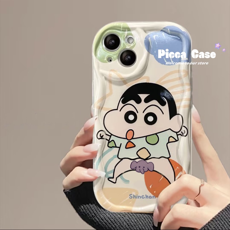 Runny Nose Crayon Shin-chan Phone Case Compatible for IPhone 15 12 11 ...