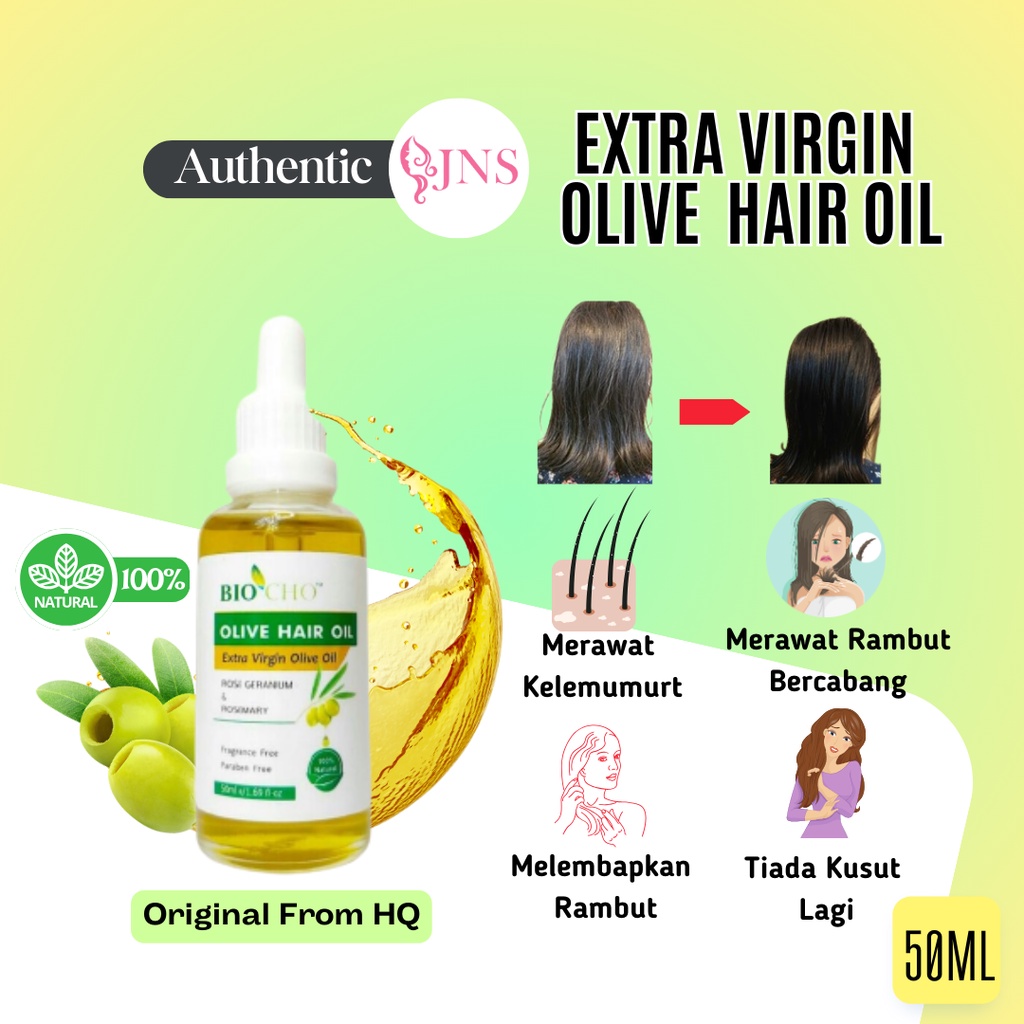 Minyak Rambut Zaitun Original/ Olive Hair Oil/ Biocho Olive Hair Oil ...