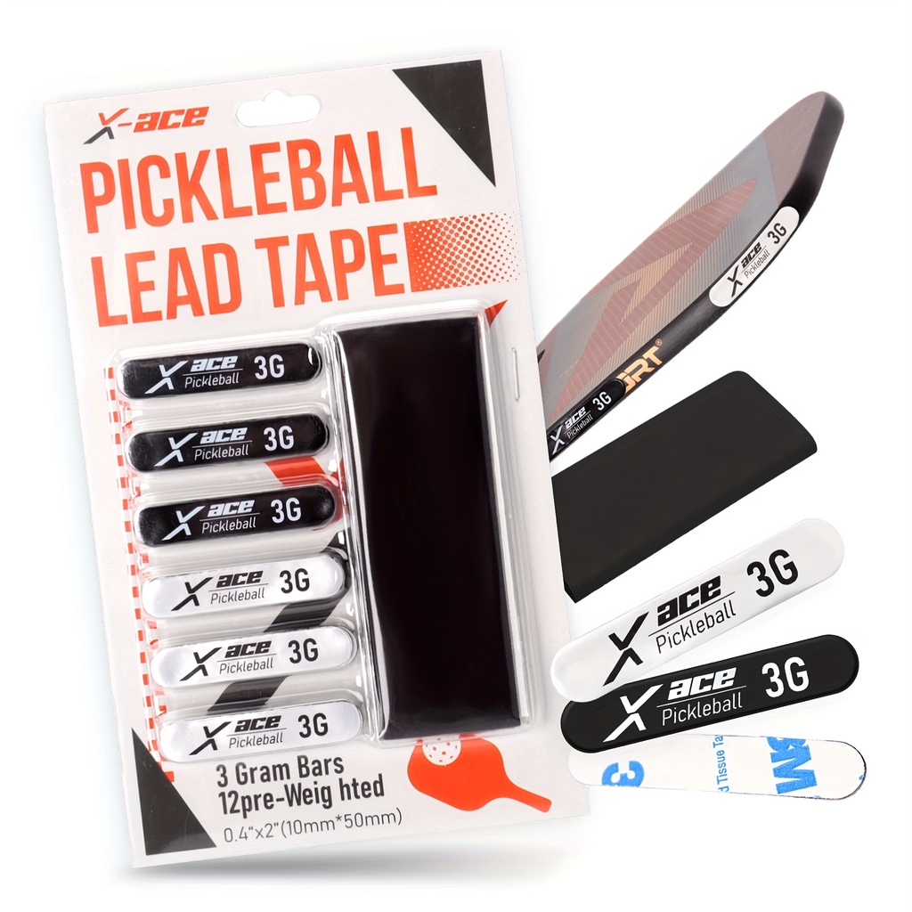 Weighted Pickleball Lead Tape with Adhesive Strips for Improved Control ...