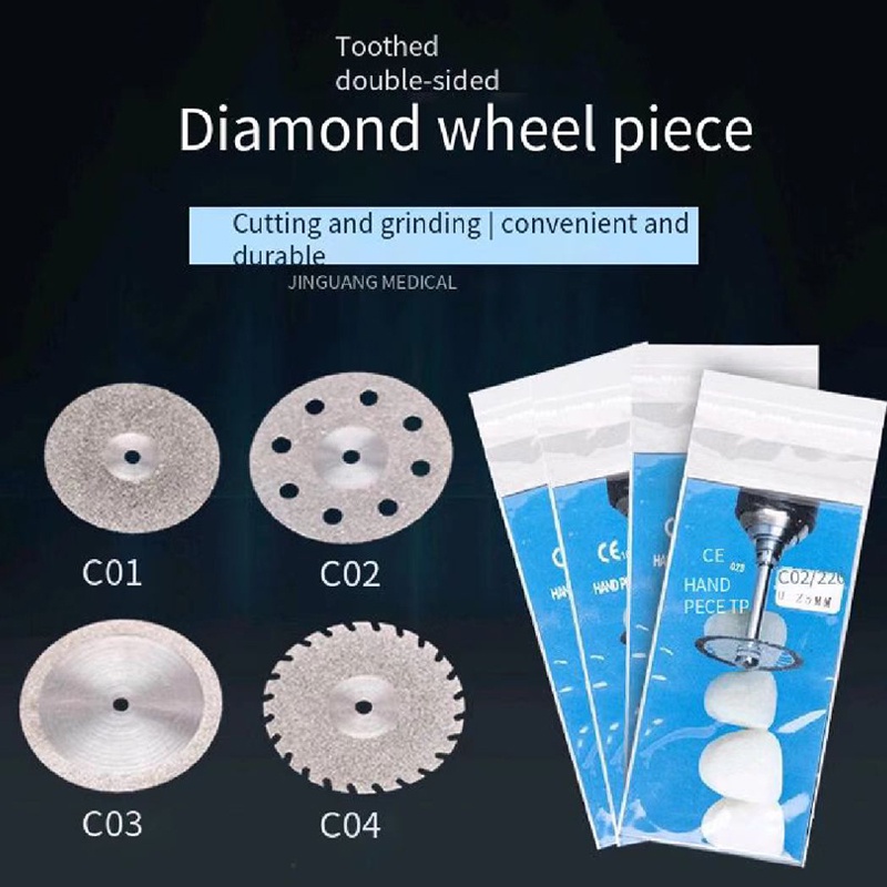 Dental Diamond Disc Disks Double Sided Grit Cutting Disc Polishing ...
