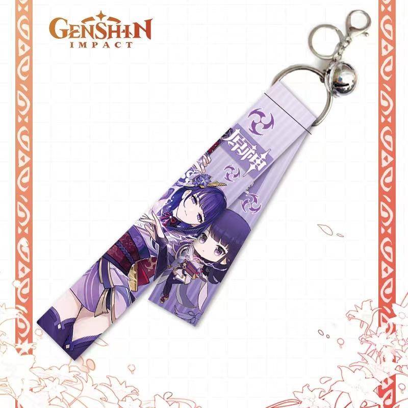 Game Genshin Impact Lanyard Hanging Key Chain Holder Focalors Furina ...