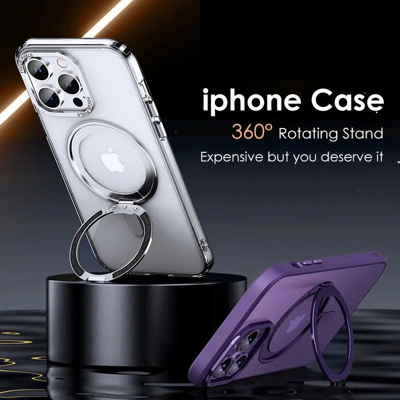 360 Degree Rotation Stand Phone Case for Iphone 11 12 13 14 15 Pro Max ...
