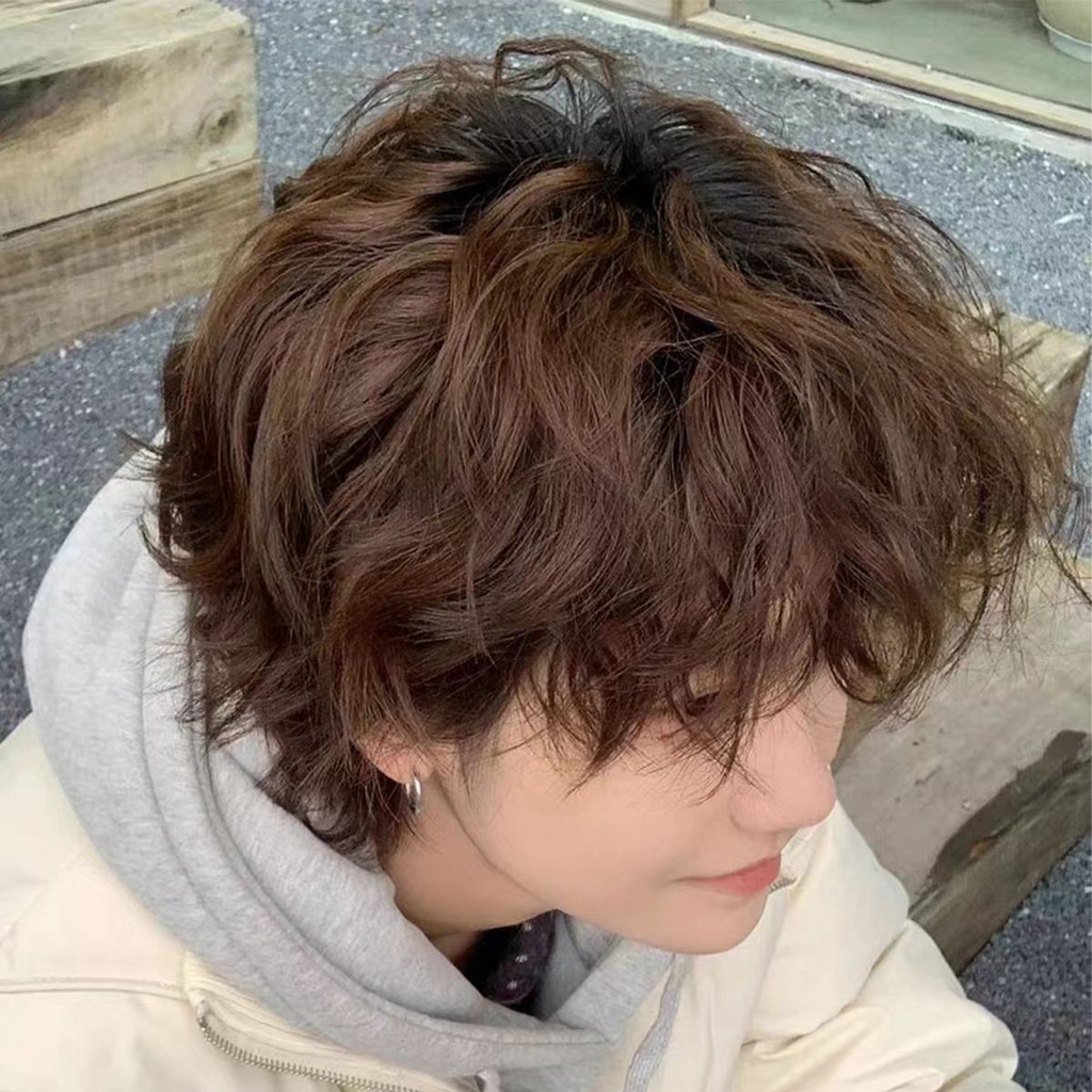 Male Human Hair Prostheses Men Toupee Korean Human Hair Wigs Wave ...