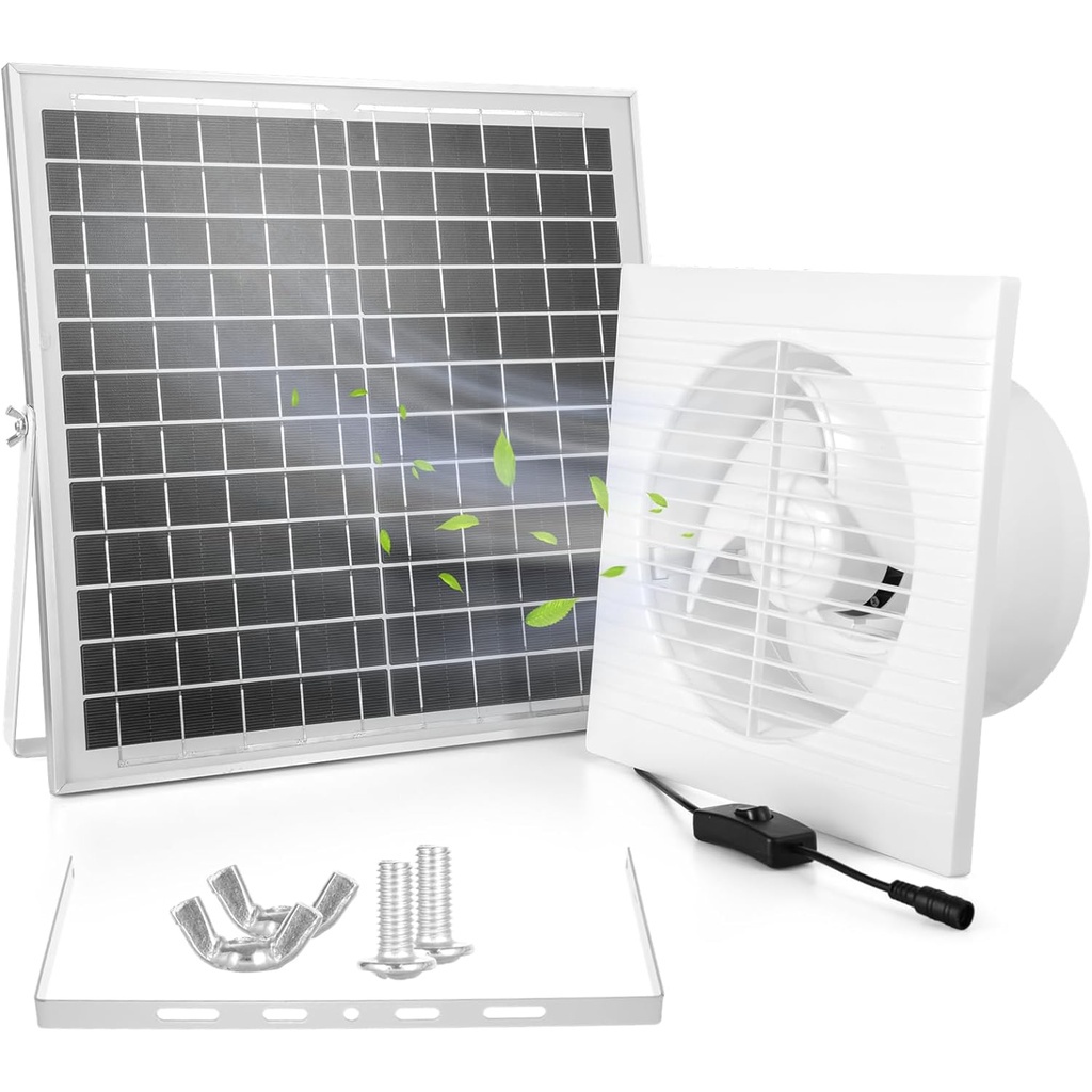 Solar Exhaust Fan, Solar Powered Exhaust fan, 12V Exhaust Fan with ...