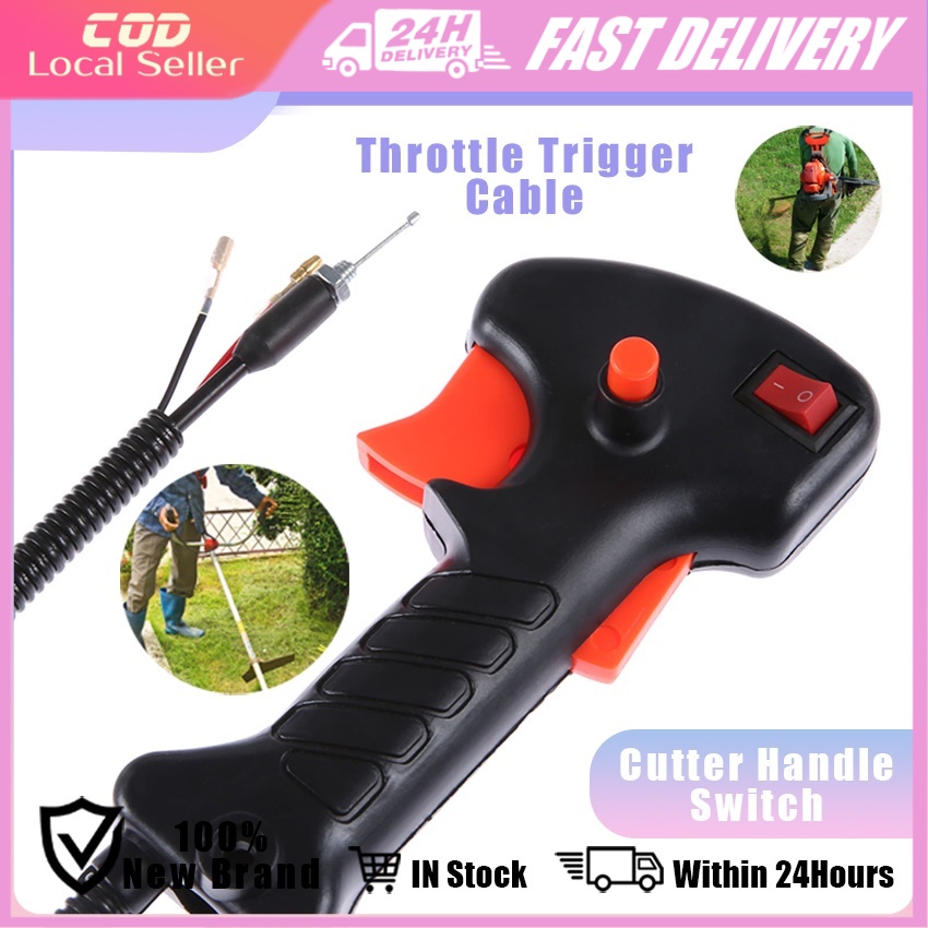 Handle Switch Throttle Trigger Cable for Strimmer Grass Trimmer Brush ...
