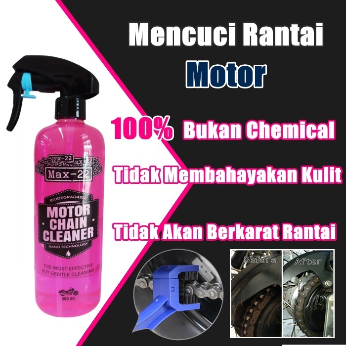 Pencuci Rantai Motor Max-22 Dirt Buster Cleaner + Chain Brush [ Buster ...
