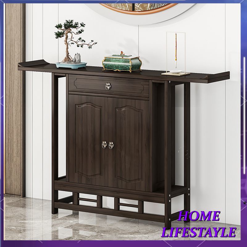 Console table nordic Entrance Table God of Wealth Worship Table solid ...