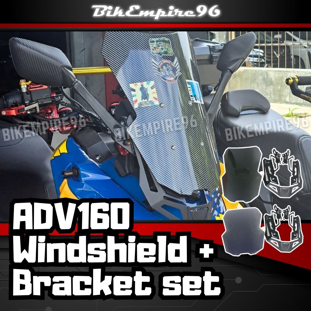 Honda ADV160 Windshield + Bracket set Front Screen Windshield ...