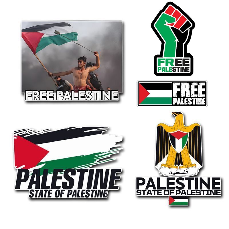 Palestine Flag Car Sticker Motorcycle Racing National Flag Decal World ...
