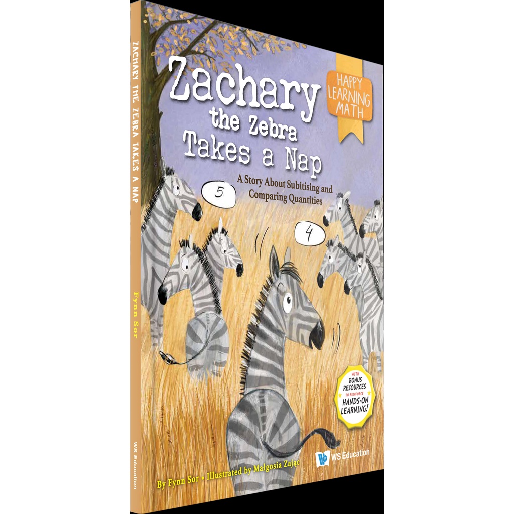 Zachary the Zebra Takes A Nap: Story About Subitising and Comparing ...