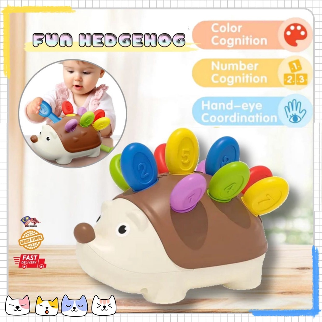 Fun Hedgehog Toy Best Gift Numbers Learning Develop Concentration ...