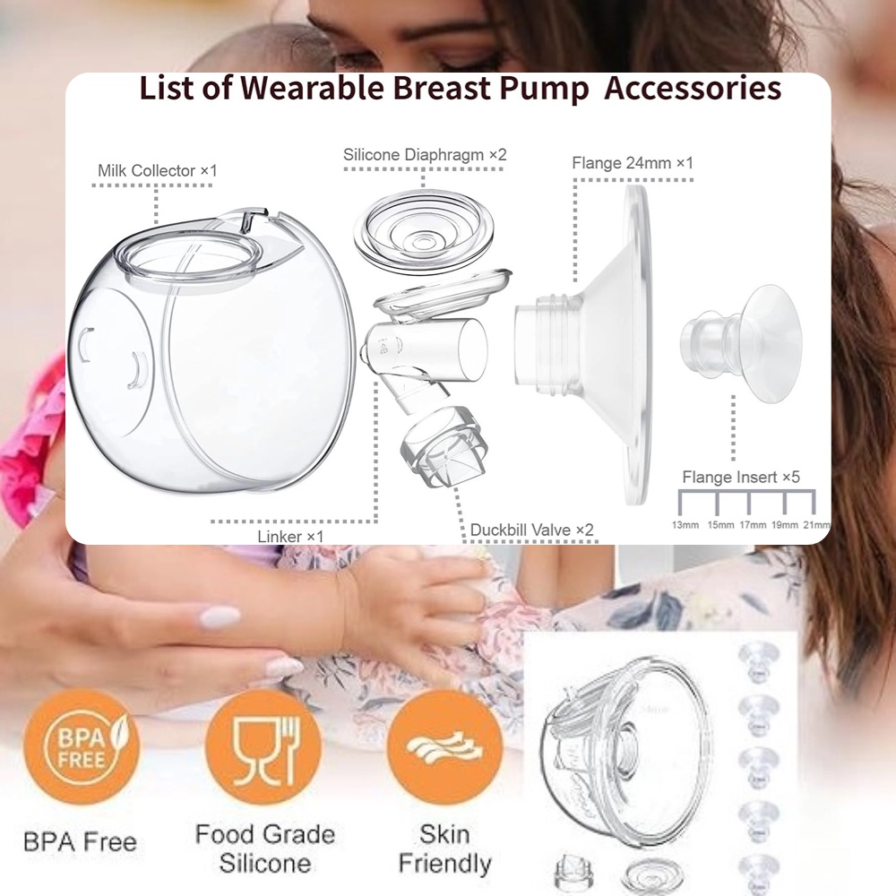 [New Arrival]Universal Wearable Breast Pump Replacement Accessories ...