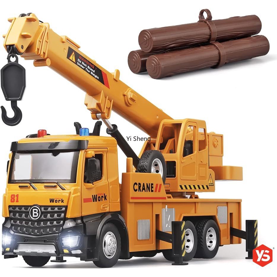 Children Crane Toy Metal DieCast Crane Model,Construction Truck Toys ...
