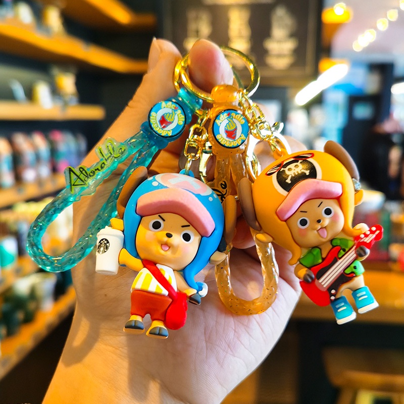 One Piece Chopper Braided Keychain Luffy Cartoon Pendant Cute Creative ...